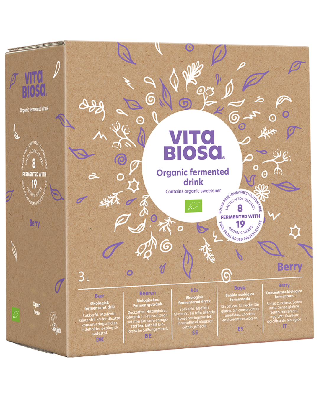Vita Biosa | Liquid Probiotic with Herbs, Live Cultures & Berries